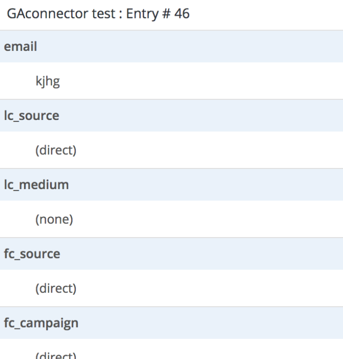 Setup Instructions for Gravity Forms - GA Connector