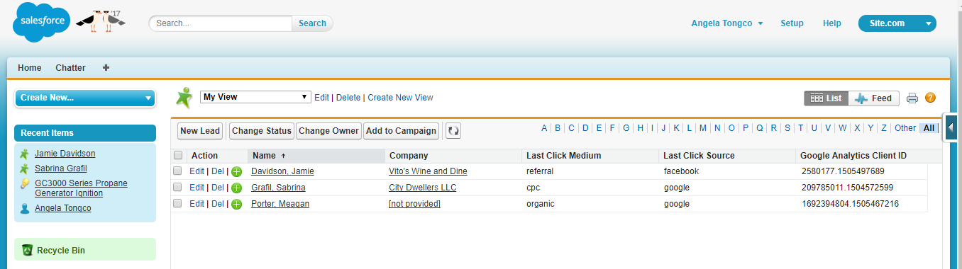 Generate a Web-to-Lead form in Salesforce (with GA Connector fields) - GA Connector