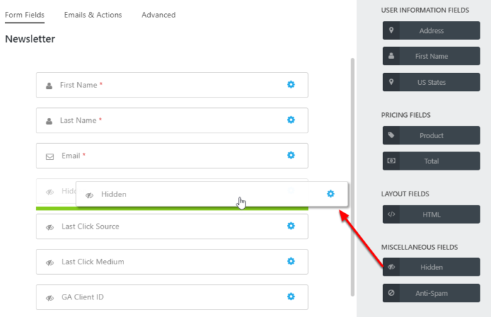 How to integrate GA Connector Fields with Ninja Forms - GA Connector