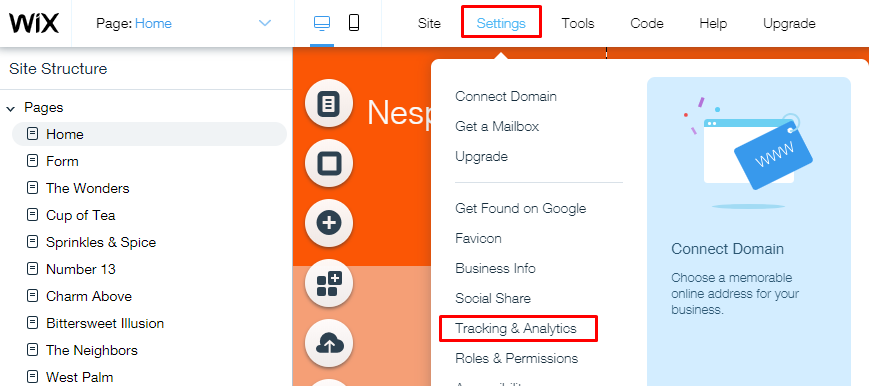 How to integrate GA Connector with Wix - GA Connector How to integrate GA Connector with Wix - GA Connector