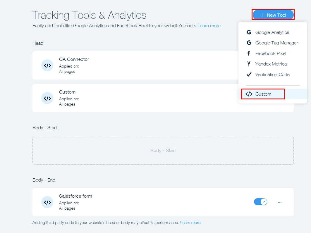 How to integrate GA Connector with Wix - GA Connector How to integrate GA Connector with Wix - GA Connector